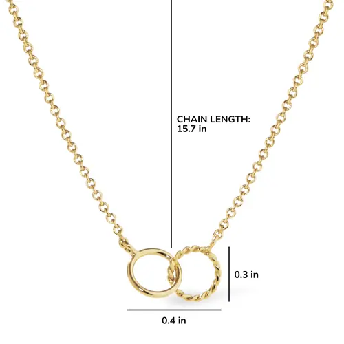 ANA LUISA Interlocking Circles Necklace