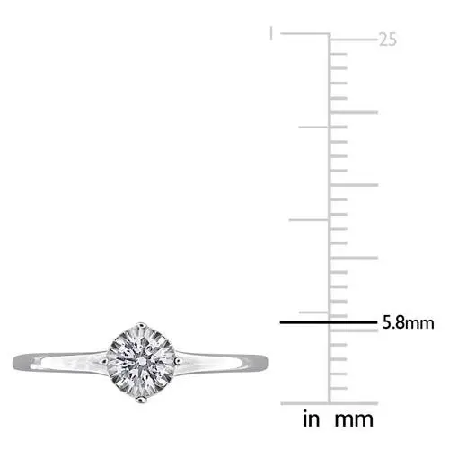 JULIANNA B. 18k Lab-grown Diamond Solitaire Ring