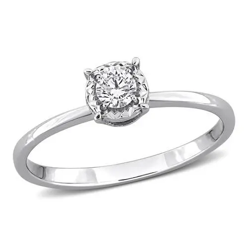 JULIANNA B. 1/6 Ctw Lab-grown Diamond Ring In 18k - White Gold