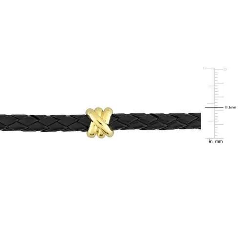 JULIANNA B. 14k & Leather Cord Bracelet