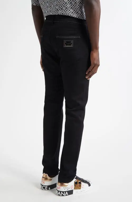 Dolce & Gabbana Stretch Cotton Tapered Pants