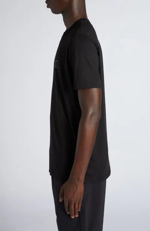 Moncler Logo Patch Cotton T-shirt - Black