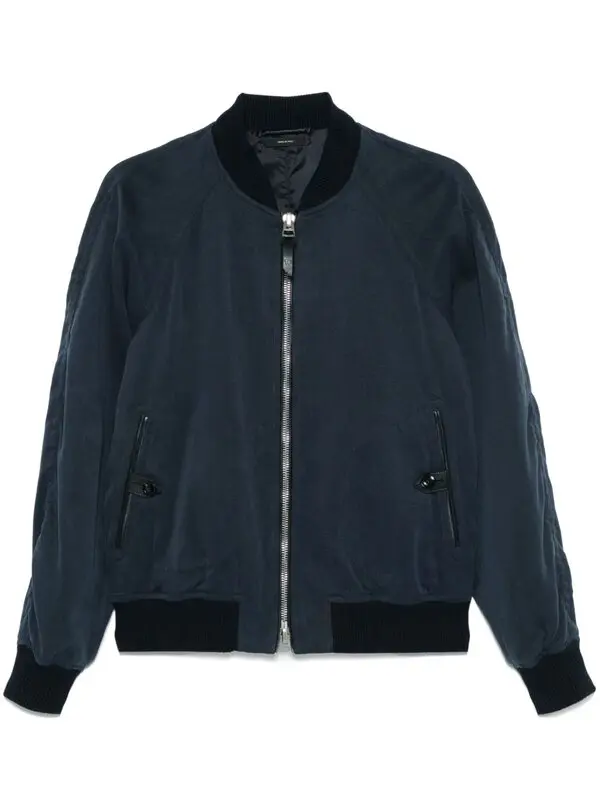 TOM FORD Gabardine Jacket - Blue