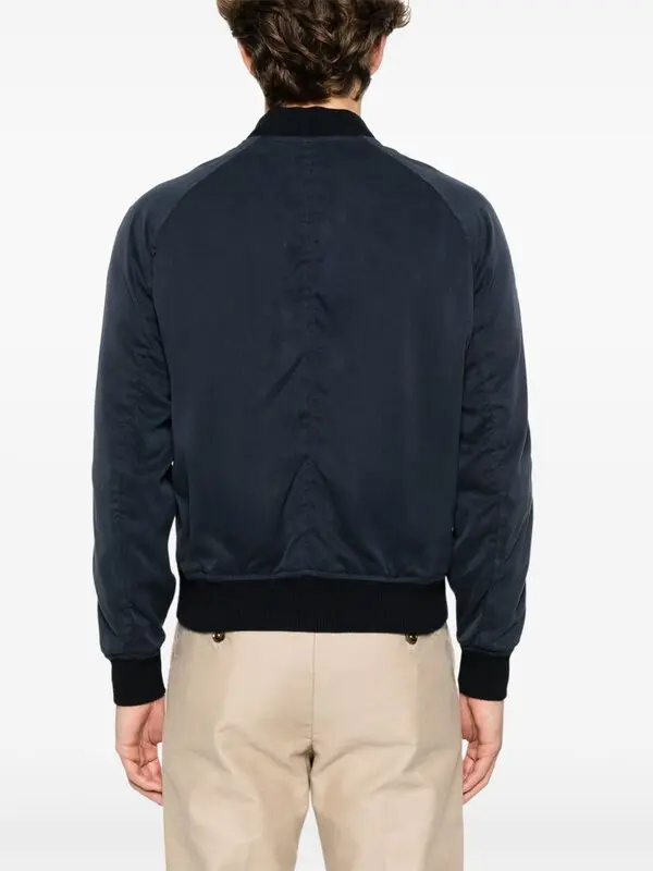 TOM FORD Gabardine Jacket - Blue