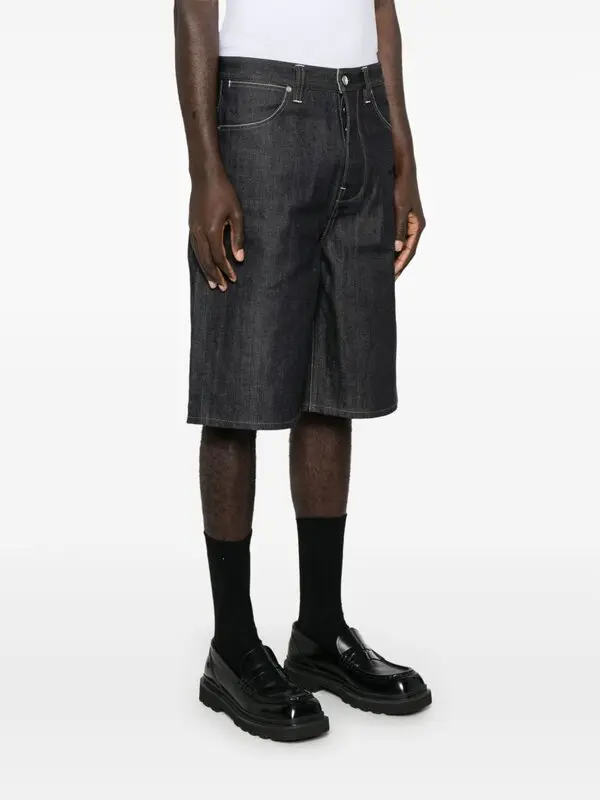 JIL SANDER Raw Denim Shorts