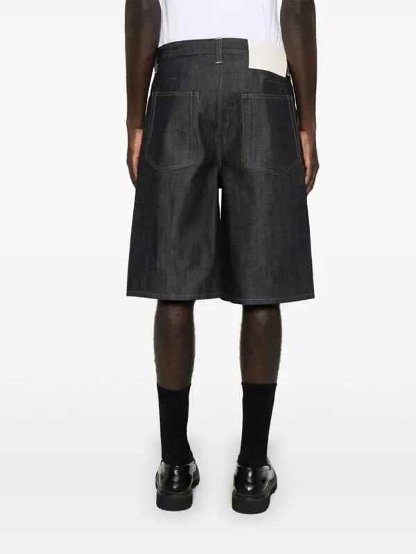 JIL SANDER Raw Denim Shorts