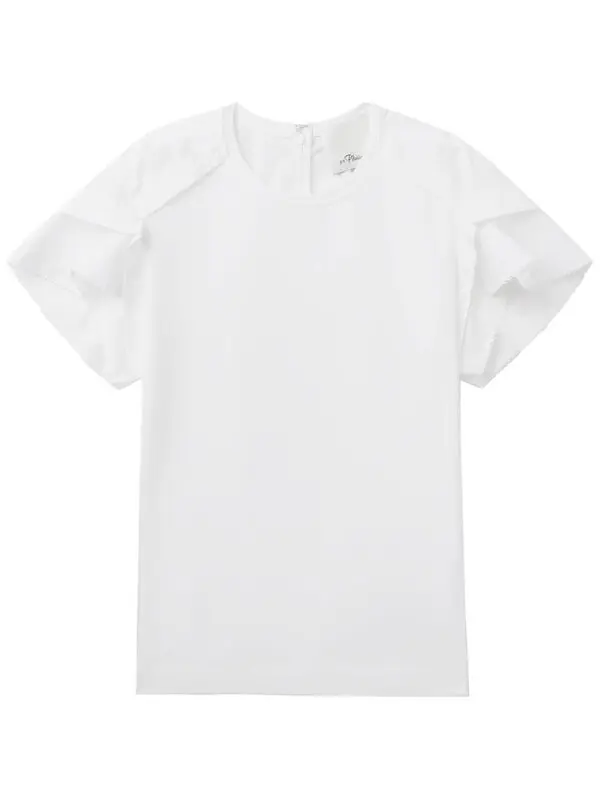 3.1 Phillip Lim Draped-detail T-shirt
