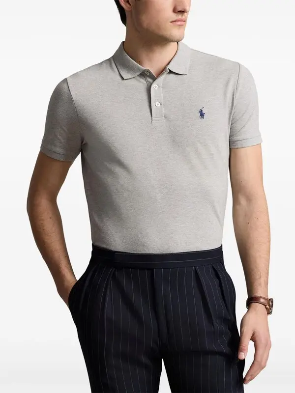 Polo Ralph Lauren Embroidered Polo Shirt - Grey