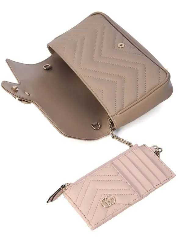 Gucci Mini Gg Marmont Bag With Cardholder