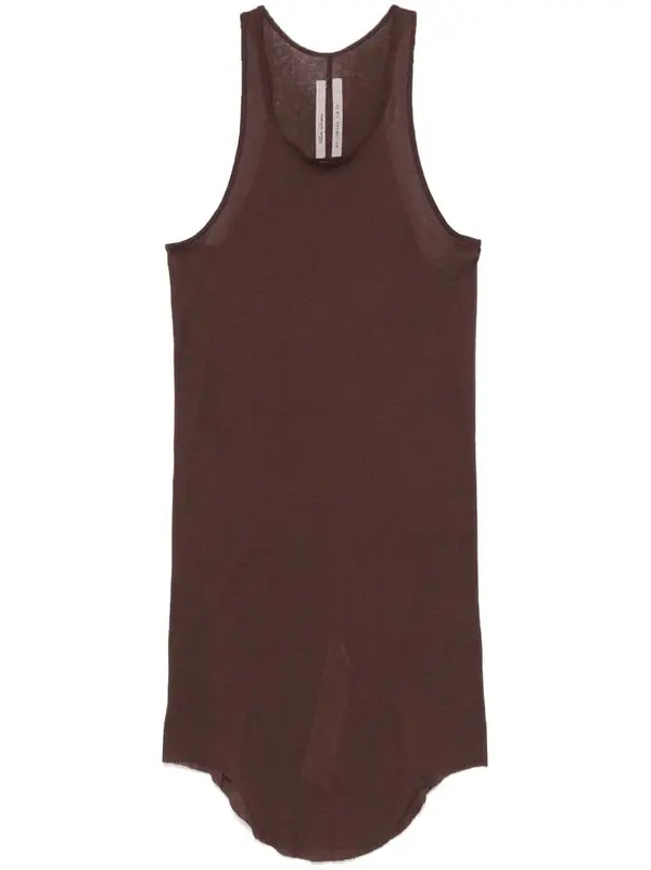 Rick Owens Basic Rib Tank - Brown