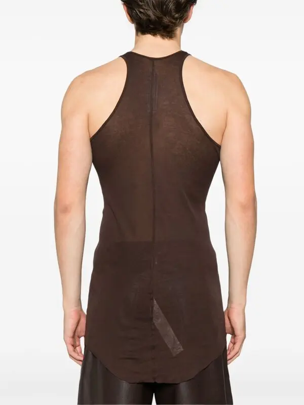 Rick Owens Basic Rib Tank - Brown