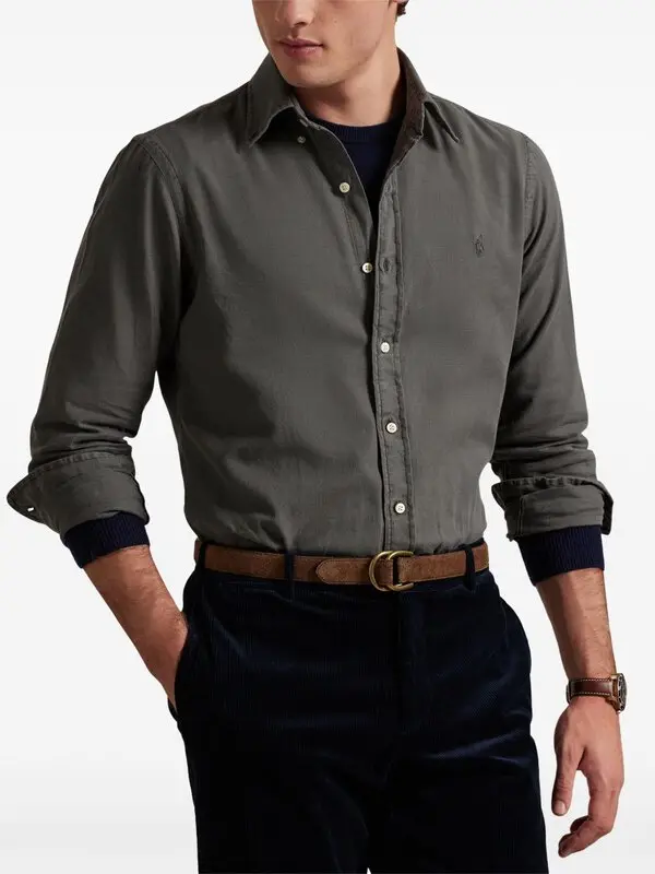Polo Ralph Lauren Polo Pony-embroidered Shirt - Grey