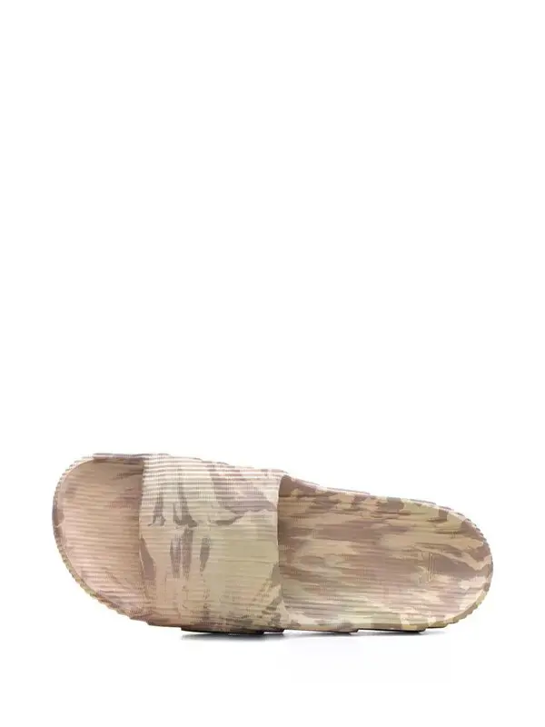 Adidas Adilette Textured Slide Sandals - Neutrals