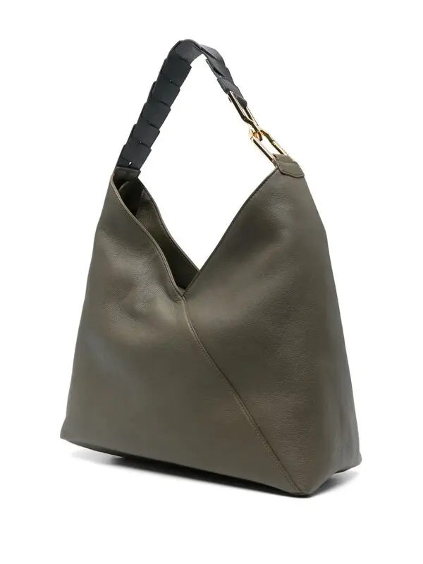 LANCEL Leather Shoulder Bag - Green