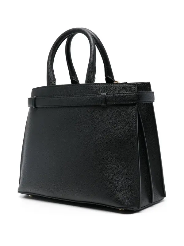 LANCEL Medium Leather Tote Bag - Black