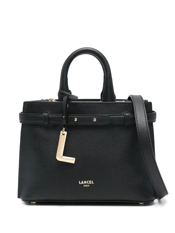 LANCEL Leather Tote Bag - Black