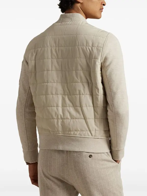 Ralph Lauren Hybrid Bomber Jacket - Neutrals | Editorialist