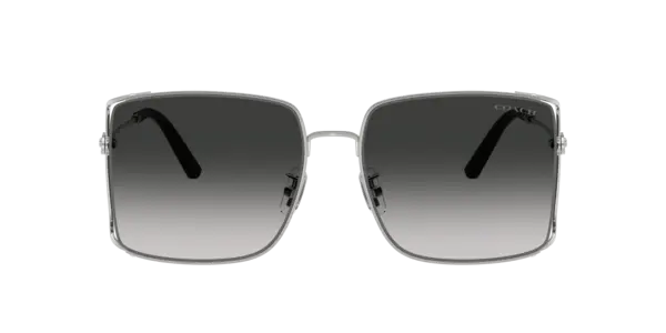 COACH Square Frame Sunglasses - Grey Gradient