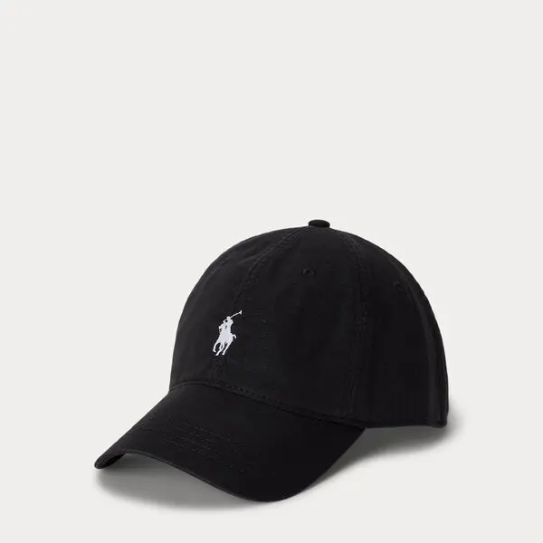 Ralph Lauren Linen Ball Cap - Polo Black