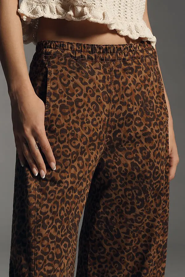 PILCRO Izzie Relaxed Sateen Barrel Leg Pants