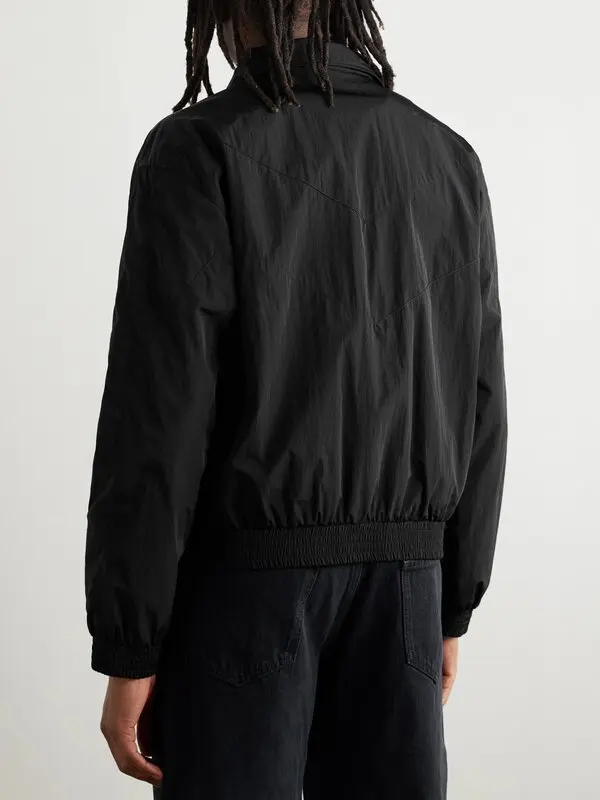 Saint Laurent Logo-embroidered Shell Bomber Jacket