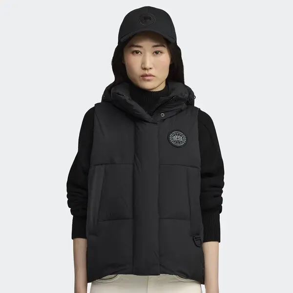Canada Goose Junction Puffer Vest With D-ring Detail - Black