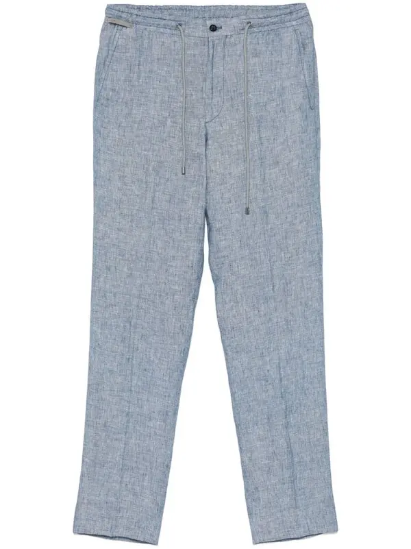 Corneliani Tapered-leg Trousers - Blue