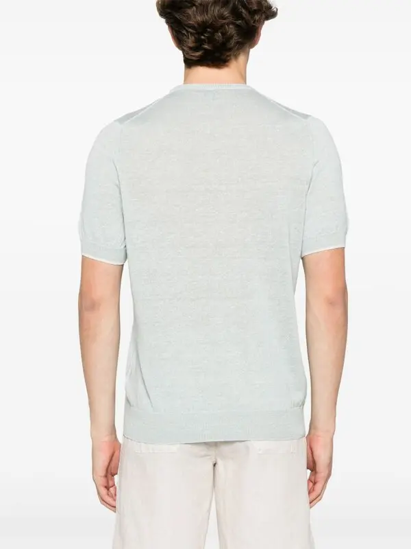 Fedeli Knitted T-shirt - Blue