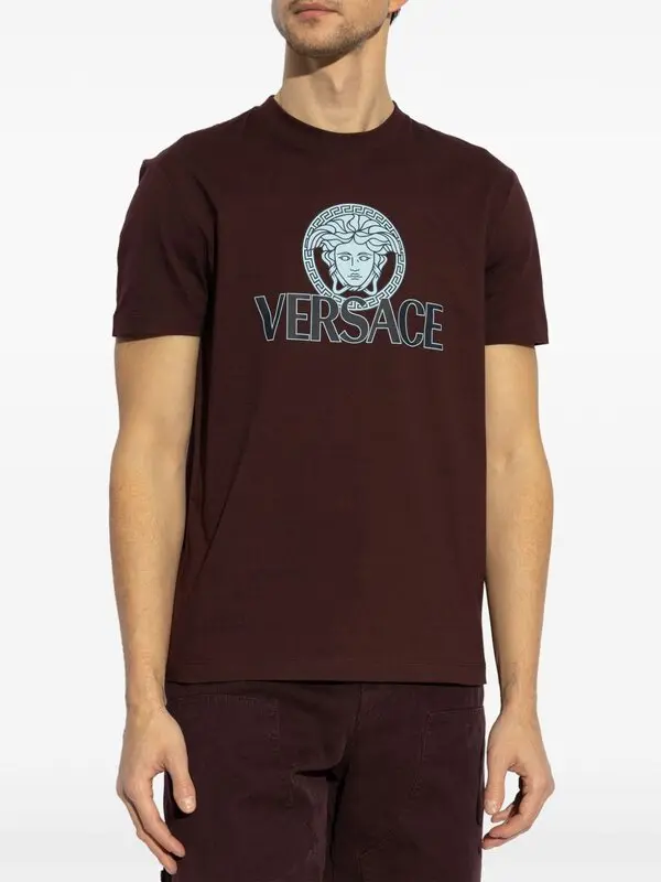 Versace Medusa-print T-shirt - Red