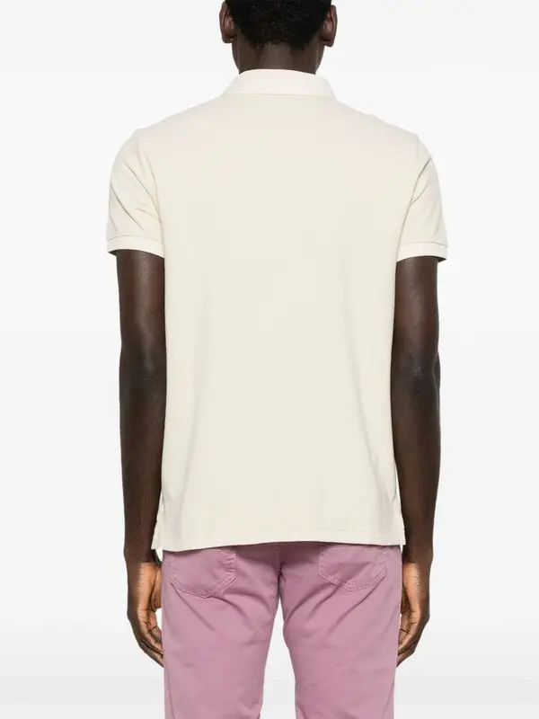 Polo Ralph Lauren Polo Pony Embroidered Polo Shirt - Neutrals