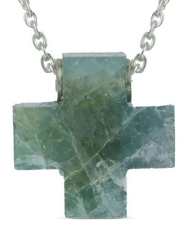 PARTS OF FOUR Sterling Aquamarine Pendant Necklace - Silver