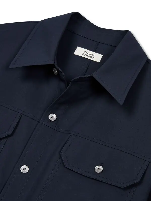 STUDIO TOMBOY Two-pocket Shirt - Blue