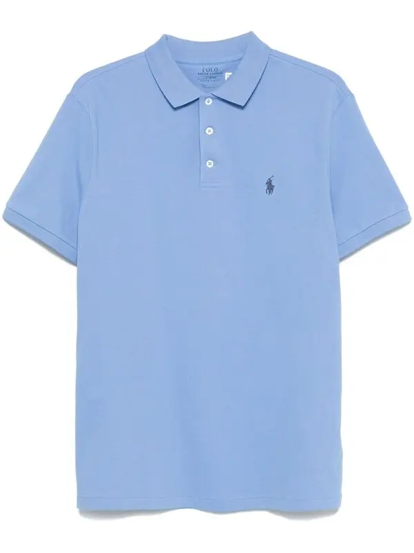 Polo Ralph Lauren Polo Pony-embroidered Polo Shirt - Blue