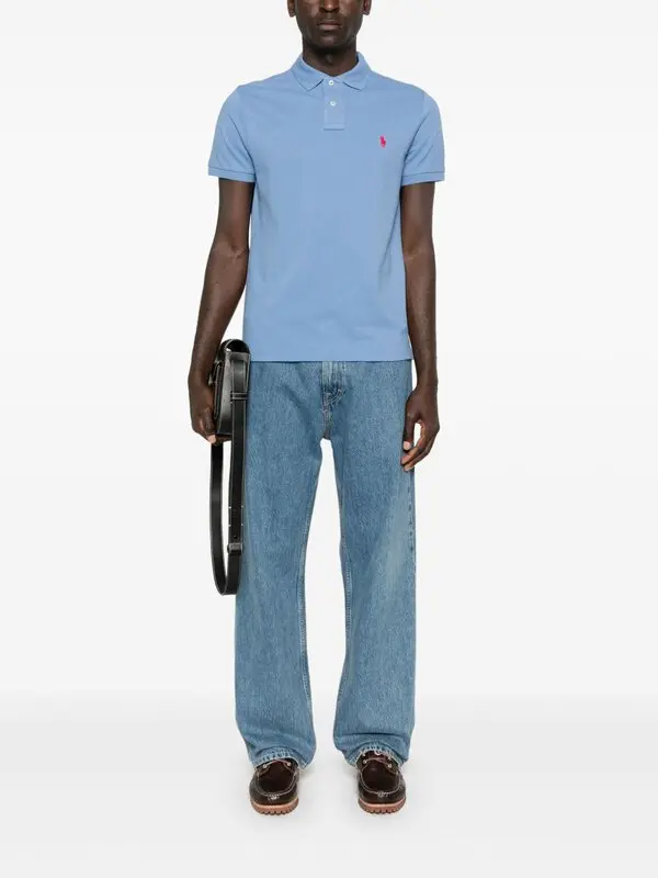 Polo Ralph Lauren Polo Pony-embroidered Polo Shirt - Blue