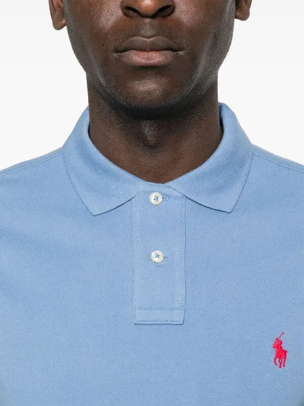 Polo Ralph Lauren Polo Pony-embroidered Polo Shirt - Blue