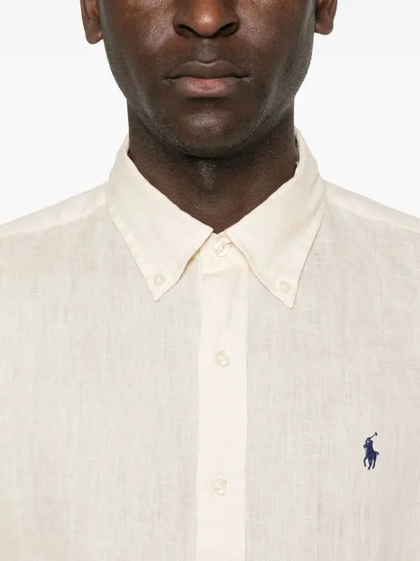 Polo Ralph Lauren Polo Pony-embroidered Shirt - Neutrals