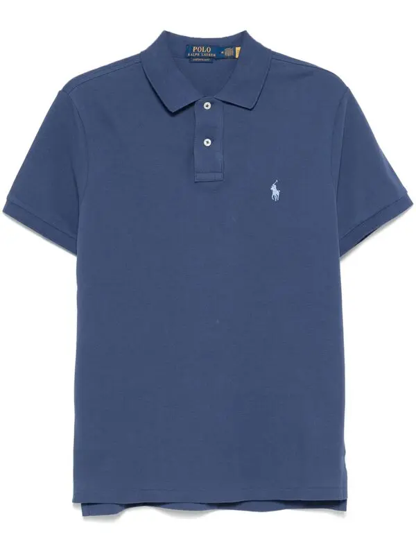 Polo Ralph Lauren Polo Pony-embroidered Polo Shirt - Blue