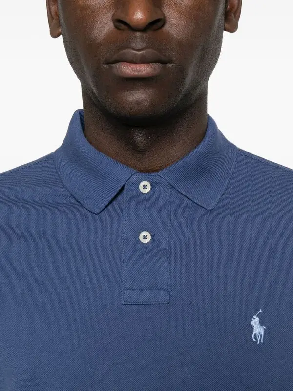 Polo Ralph Lauren Polo Pony-embroidered Polo Shirt - Blue