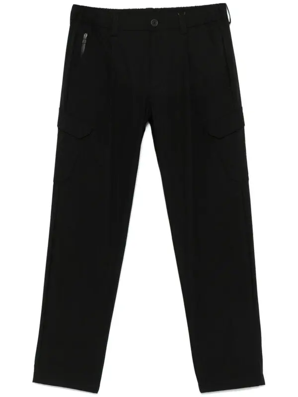 Herno Cargo Tapered Trousers - Black