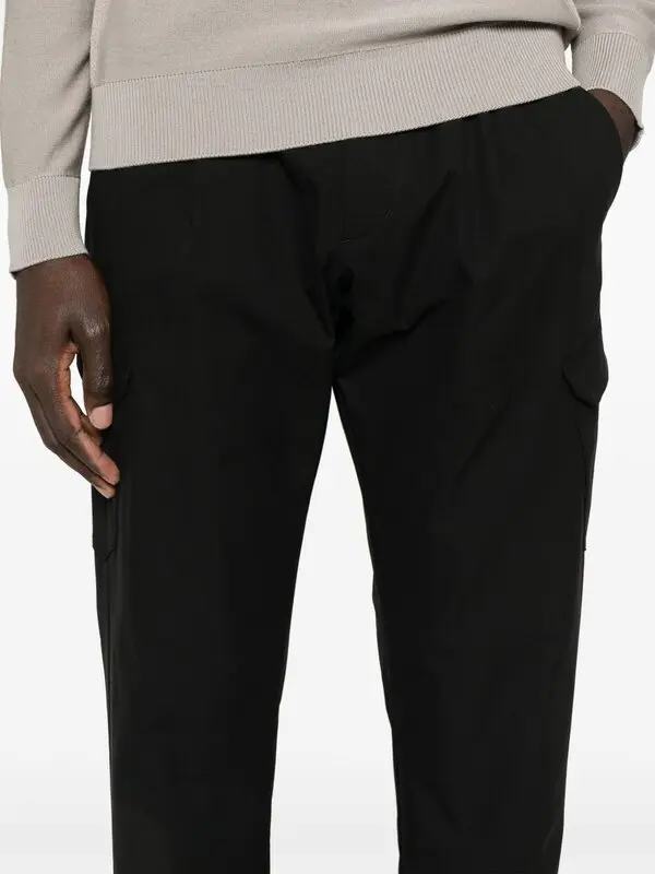 Herno Cargo Tapered Trousers - Black