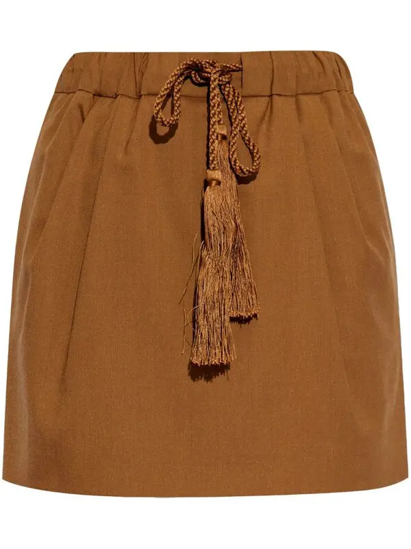 Max Mara Tabarin Mini Skirt - Brown