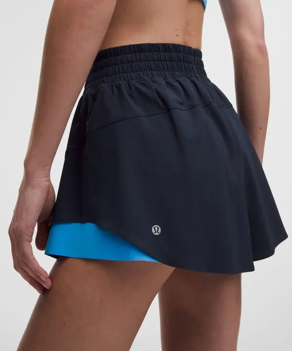Lululemon Shake It Out High-rise Running Short - True Navy/ocean Wave