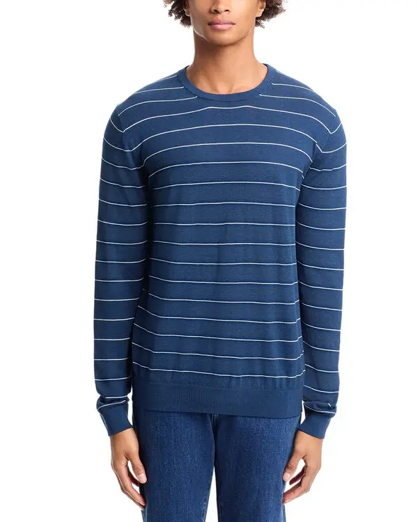 Peter Millar Hastings Striped Silk Sweater