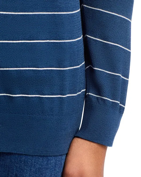 Peter Millar Hastings Striped Silk Sweater
