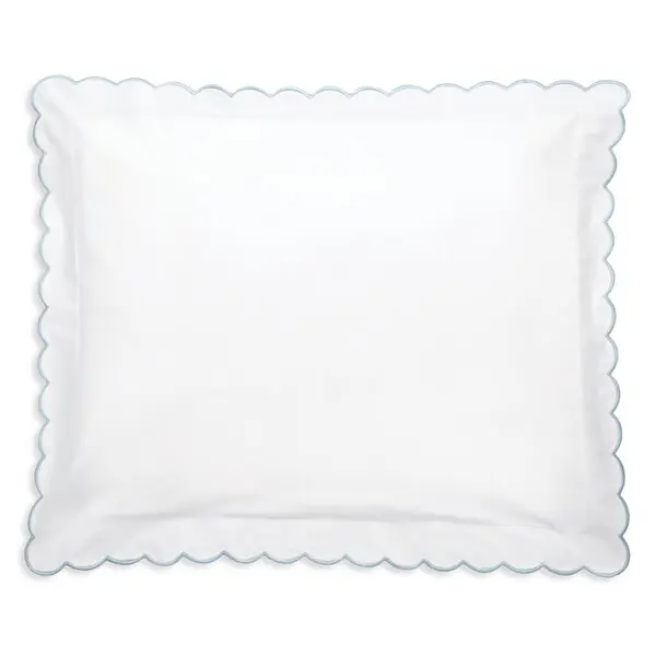 MATOUK Dakota Percale Standard Sham - Light Blue