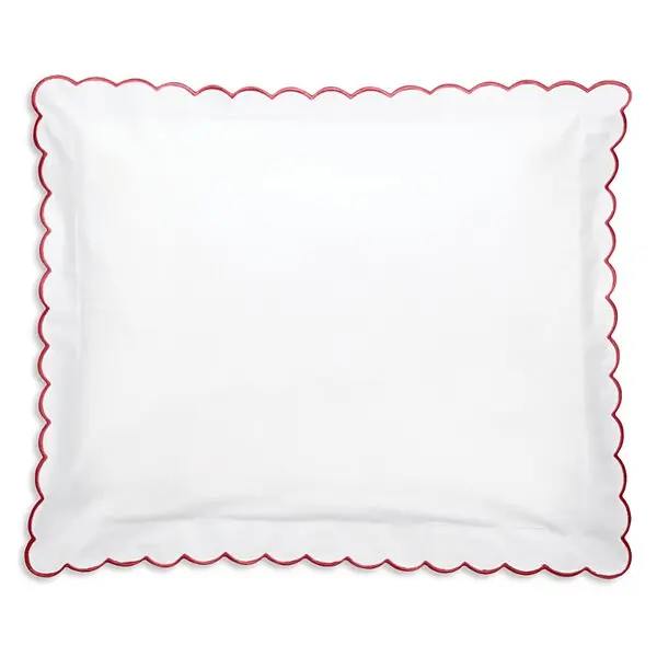 MATOUK Dakota Percale Standard Sham - Red