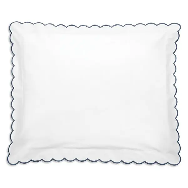 MATOUK Dakota Percale Standard Sham - Steel Blue