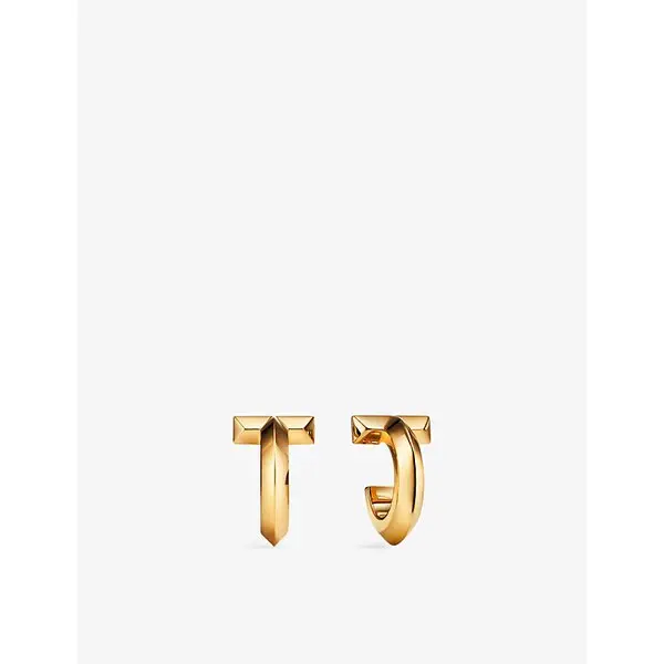 Tiffany & Co. T T1 18ct Hoop Earrings - Yellow Gold