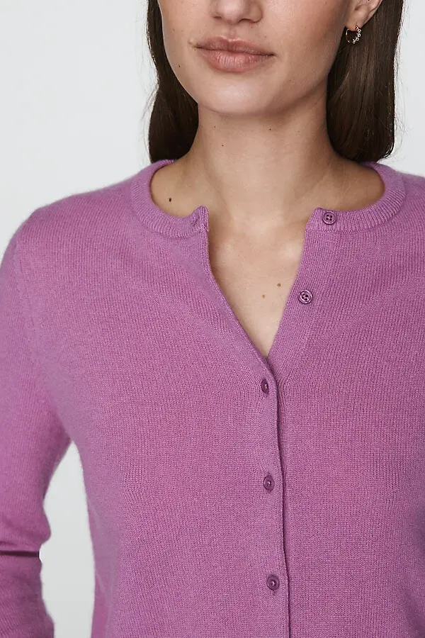 Anthropologie Juliet 100% Cashmere Cardigan - Violet