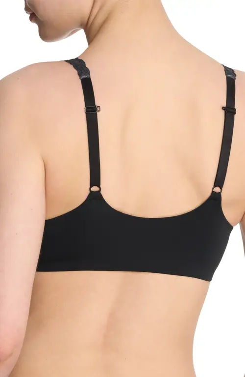 Natori Pure Luxe Covertible Front Close Underwire Bra - Black